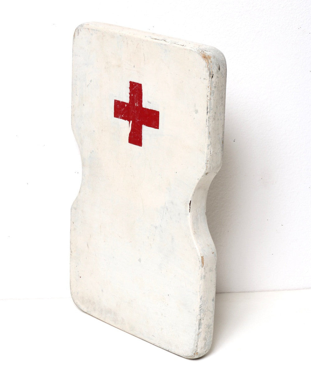 Original 1940s Red Cross "Learn to Swim" Poster and Kickboard